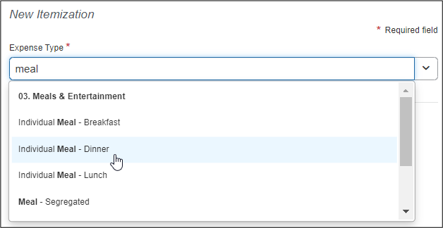 How do I itemize a hotel expense with additional items? | Columbia Travel & Expense